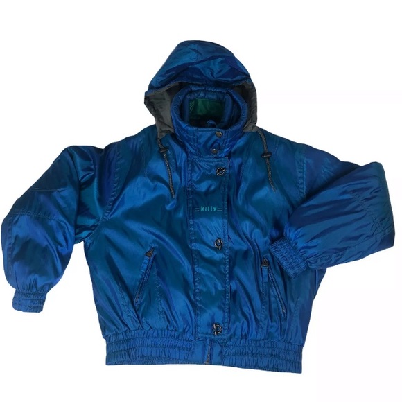 Killy | Jackets & Coats | Vintage Killy Ski Jacket Iridescent Blue ...